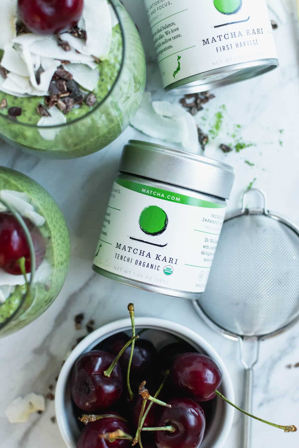 Matcha Chia Pudding - Sticks Scratch Kitchen