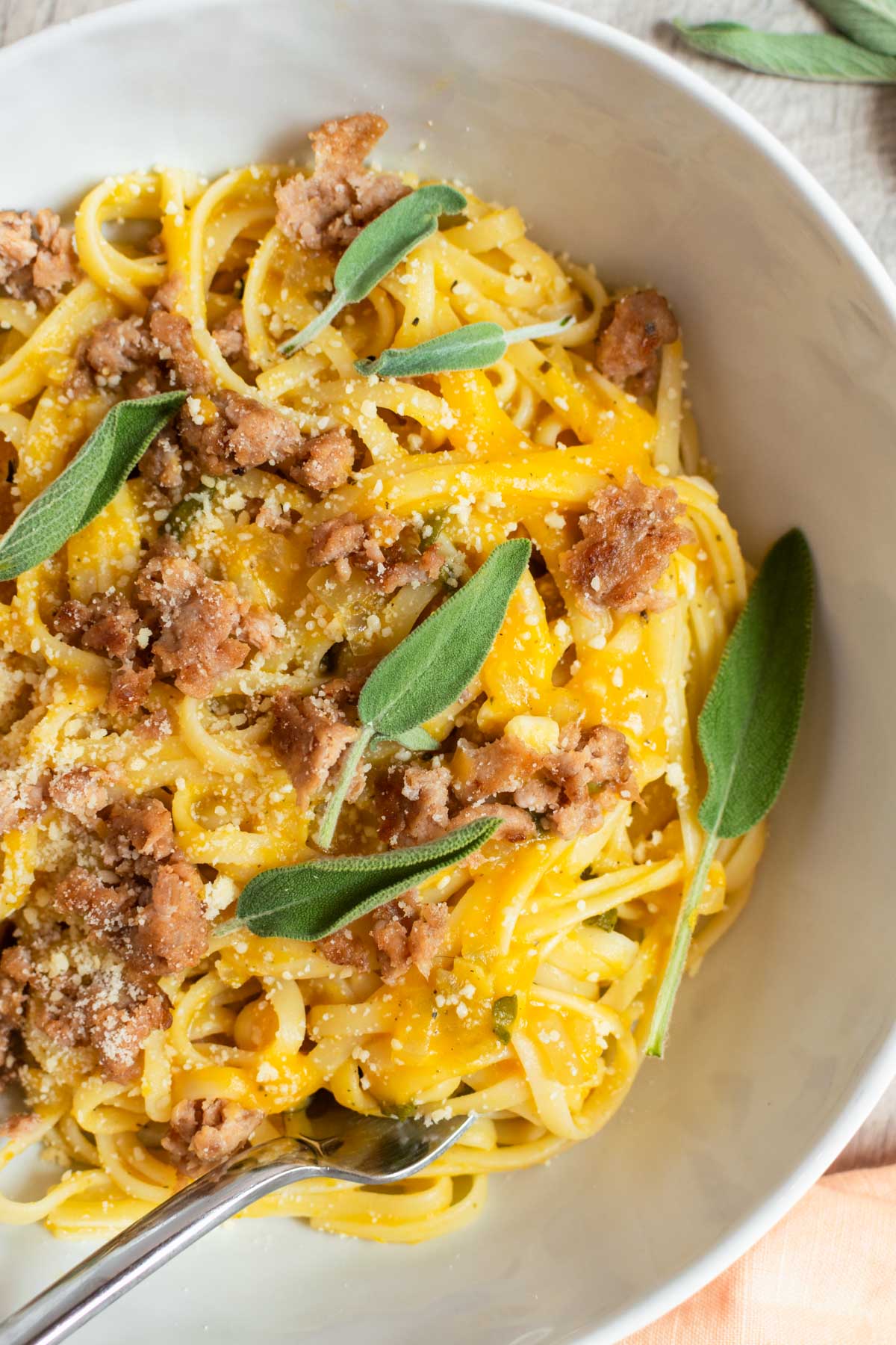 Creamy Butternut Squash and Sausage Pasta (Dairy Free) - Sticks Scratch ...