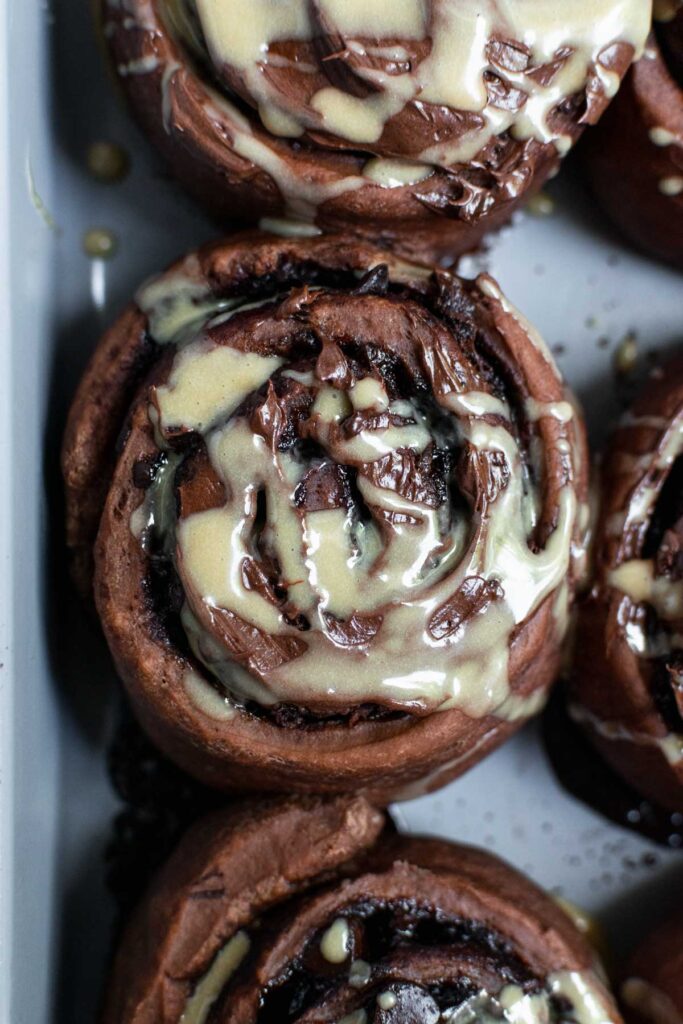 Triple Chocolate Cinnamon Rolls - Sticks Scratch Kitchen